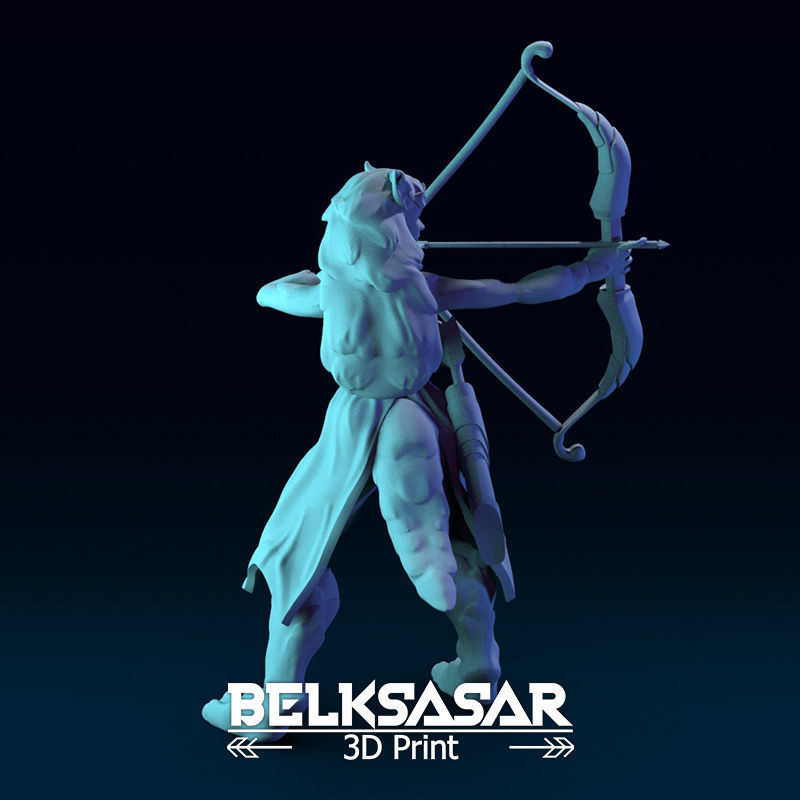 Werewolf Female Hunter 3D model 3D printable | CGTrader