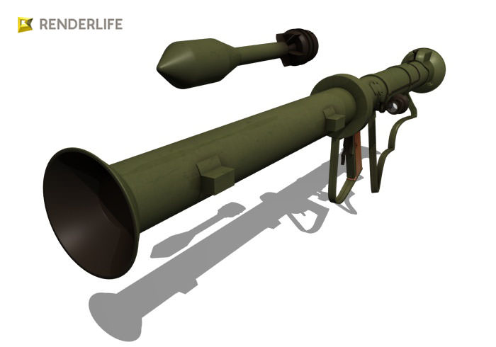 M20 Super Bazooka 3D model | CGTrader