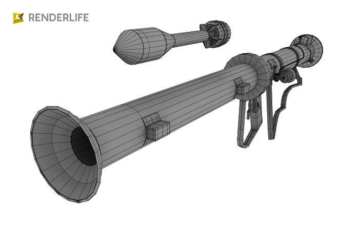 M20 Super Bazooka 3D model | CGTrader