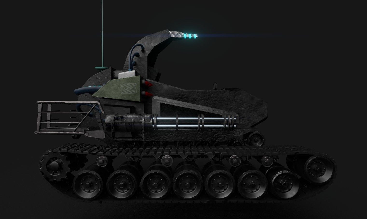 3D model Cybertank futuristic vehicle VR / AR / low-poly | CGTrader