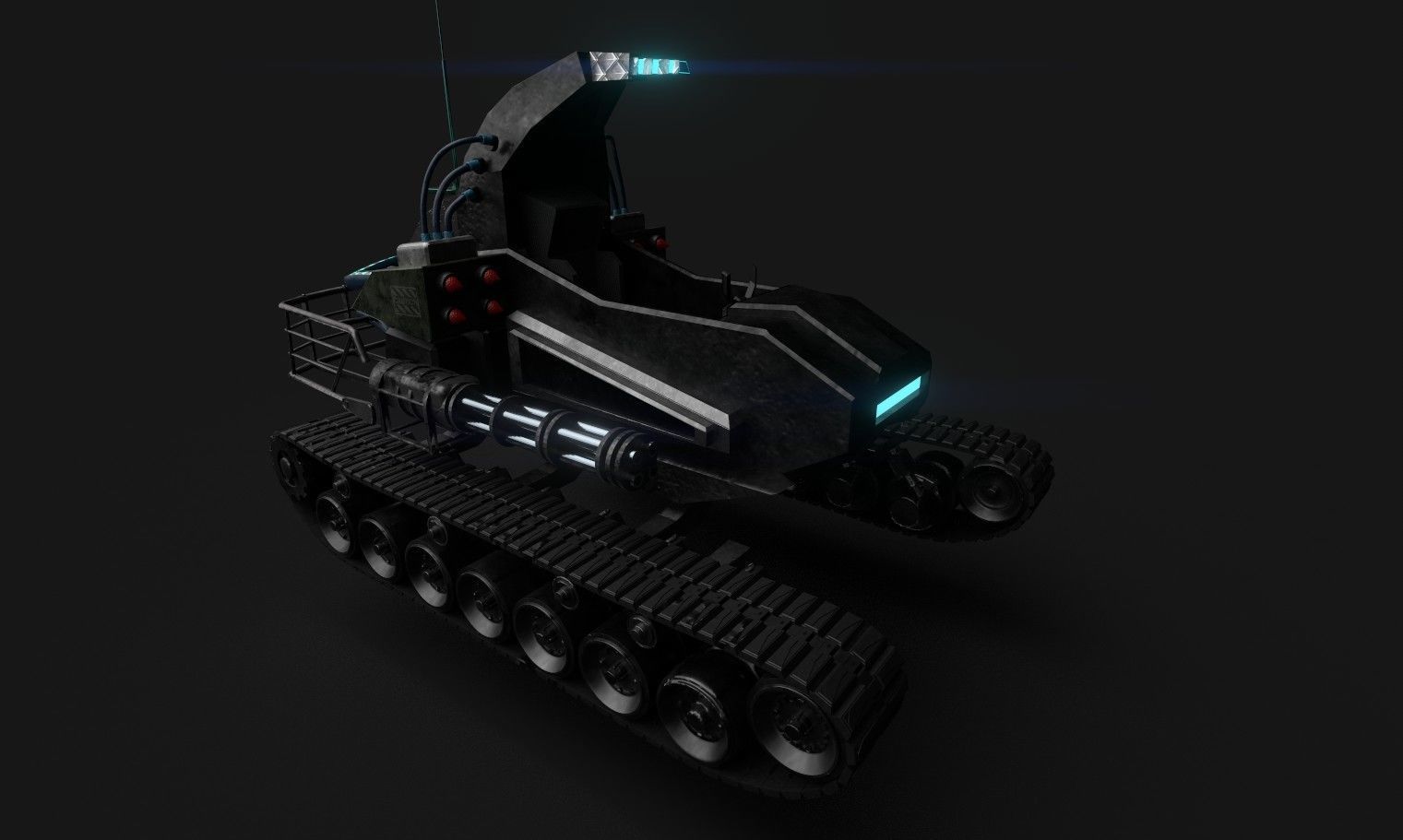 3D model Cybertank futuristic vehicle VR / AR / low-poly | CGTrader