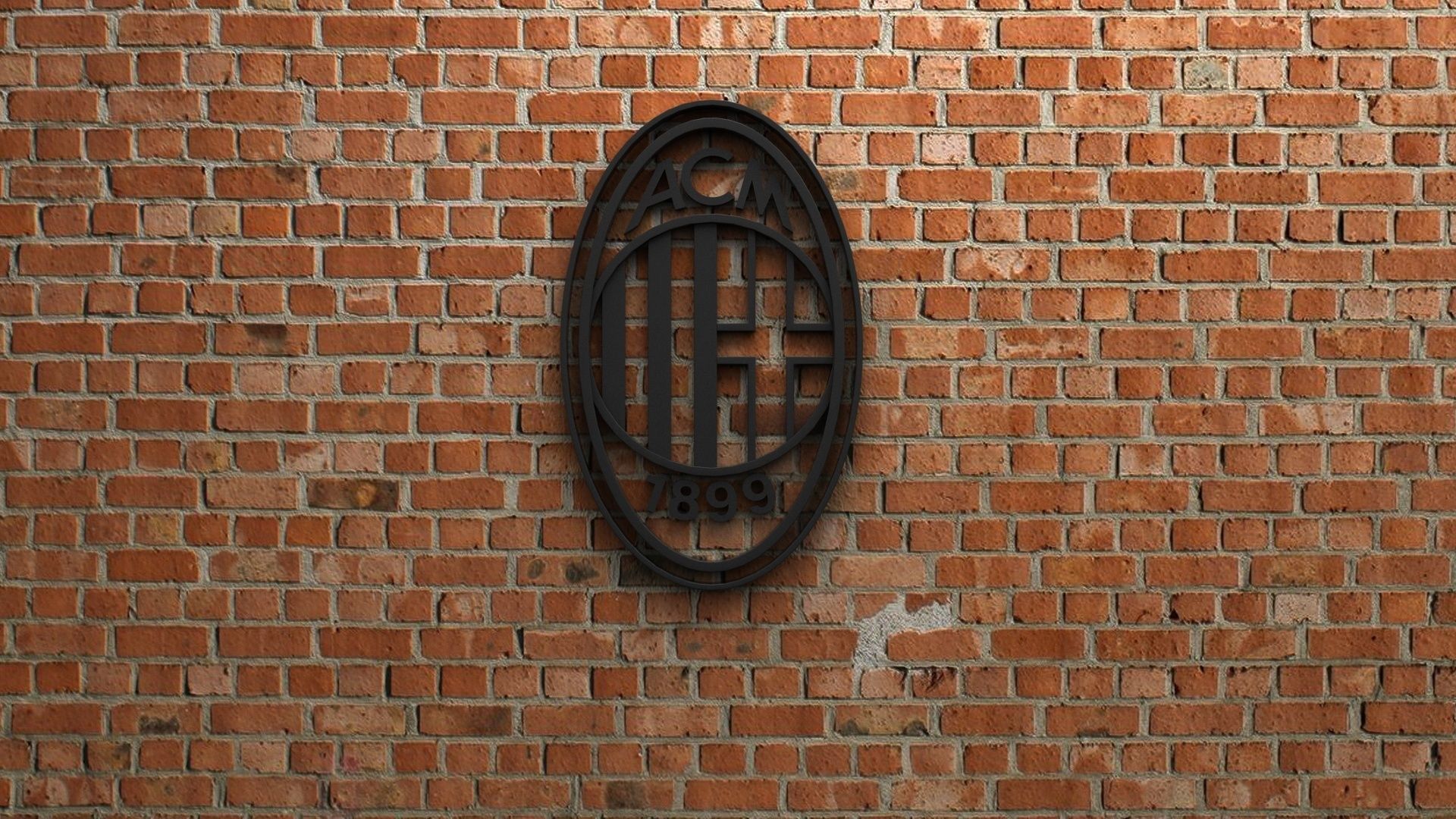 AC Milan Logo 3D model 3D printable | CGTrader