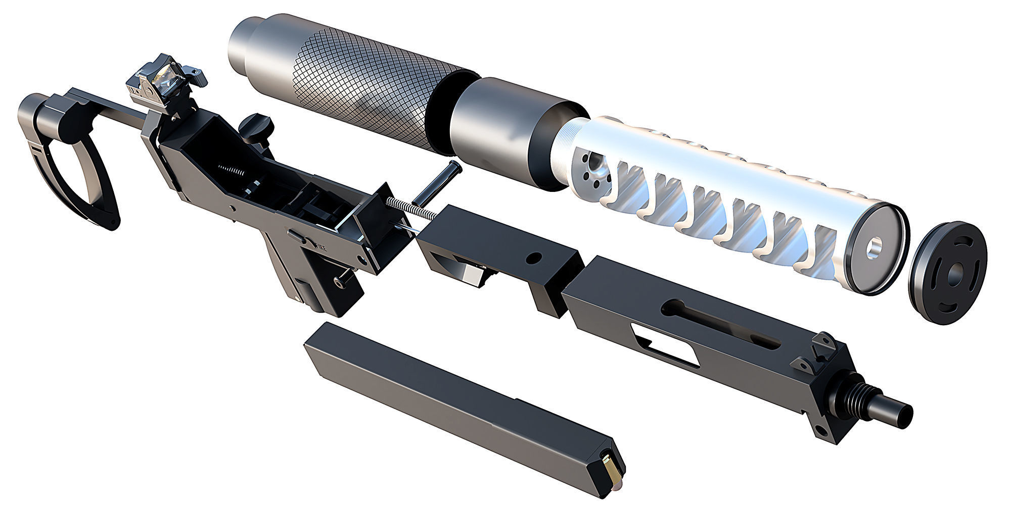 Ingram M10 MAC10 VMAC45 3D model | CGTrader