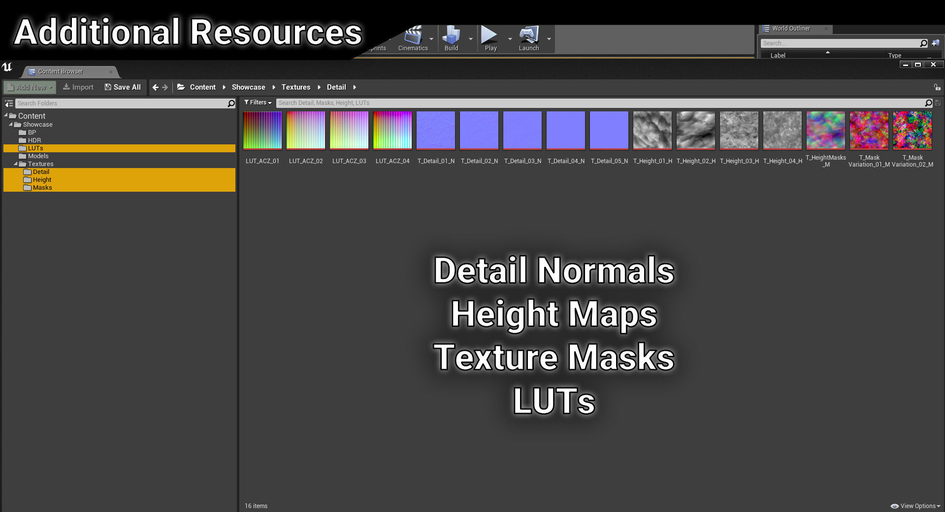 Unreal Engine 4 - Showcase Blueprint and Resources 3D model | CGTrader