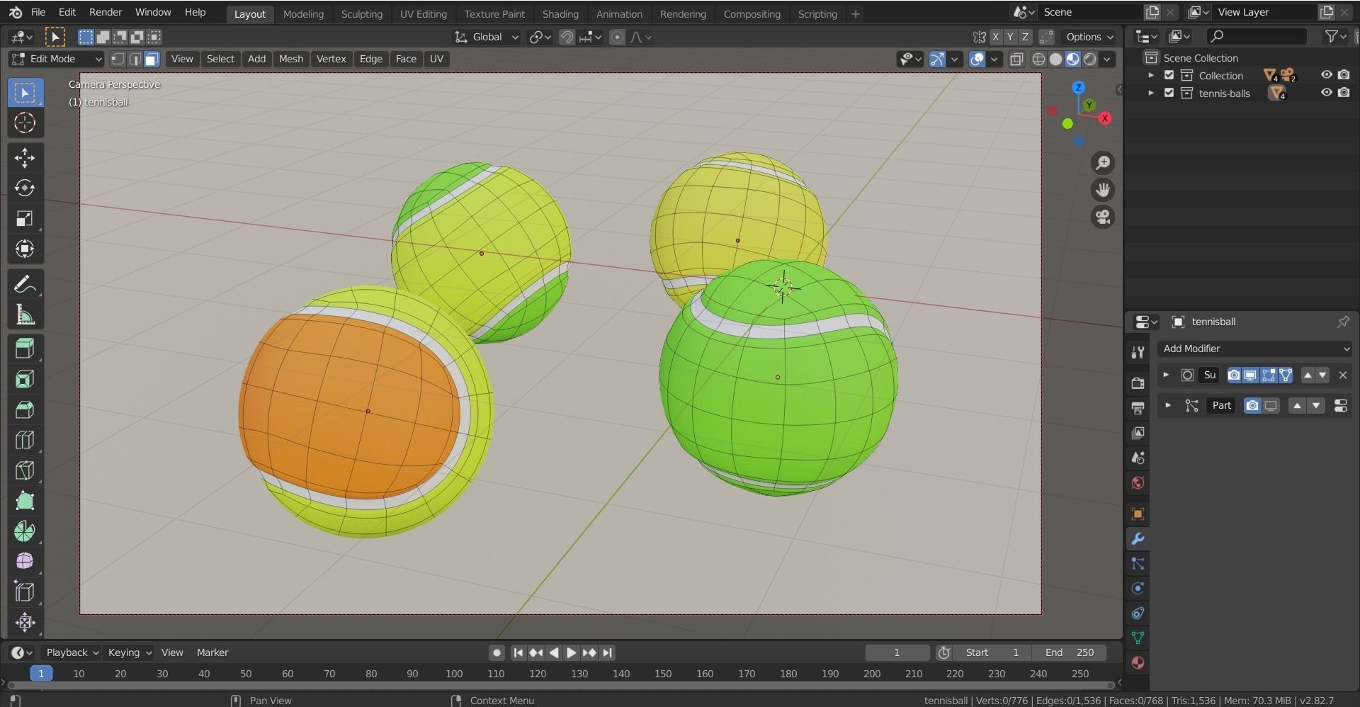 Realistic 3D Tennis Balls - Blender - 4 in 1 3D model | CGTrader