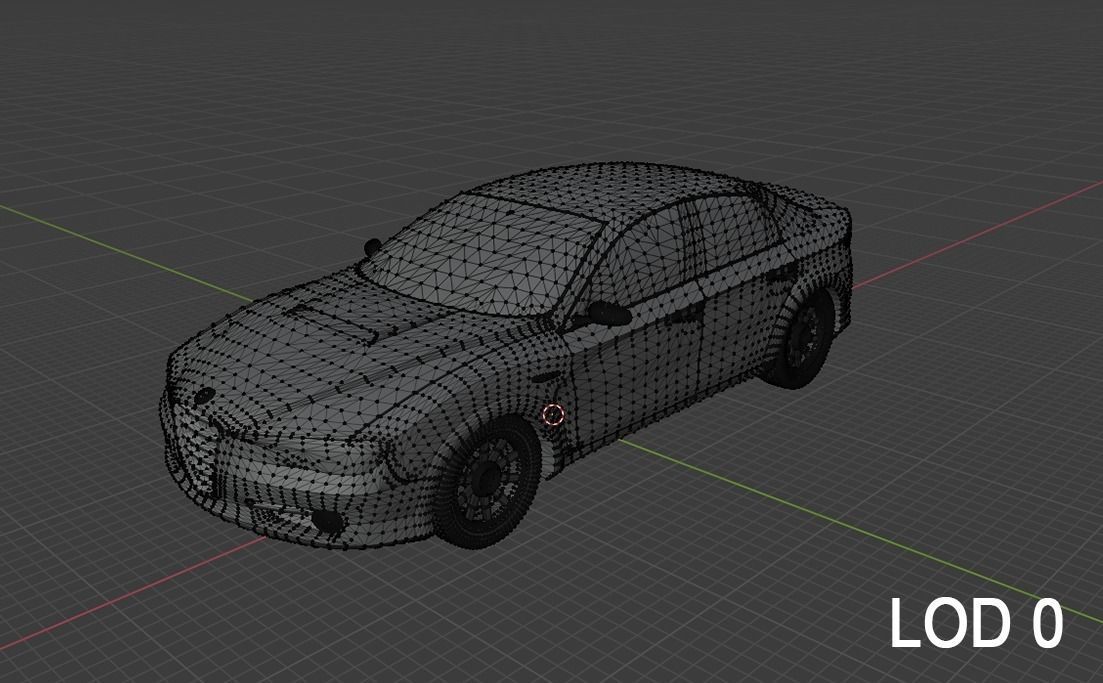3D model Car Rigged With LOD for Game VR / AR / low-poly | CGTrader