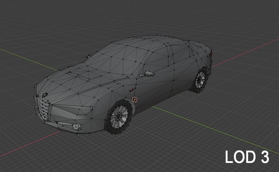 3D model Car Rigged With LOD for Game VR / AR / low-poly | CGTrader