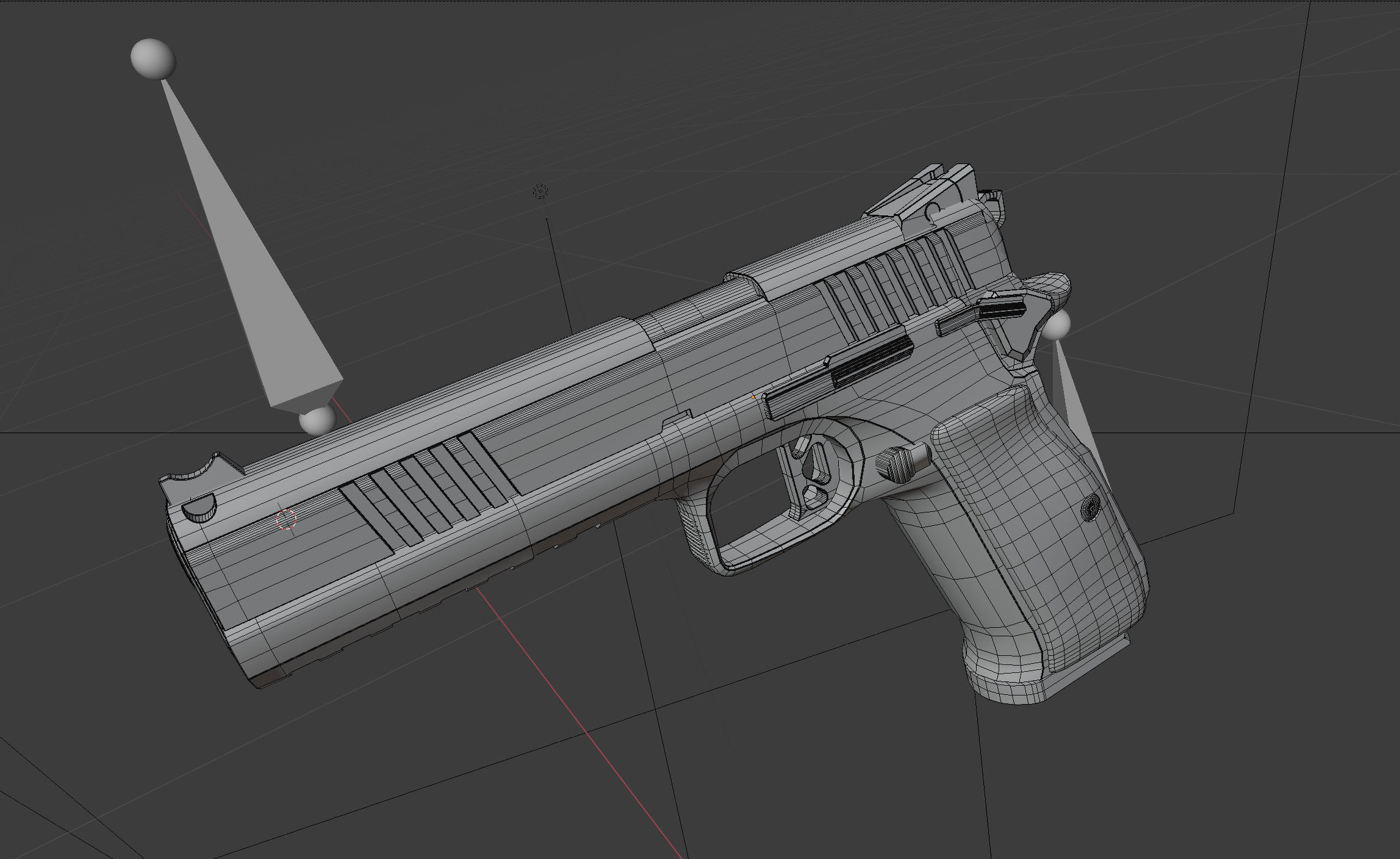 3D model Pistol CZ 75 Golden Gangsta VR / AR / low-poly rigged | CGTrader