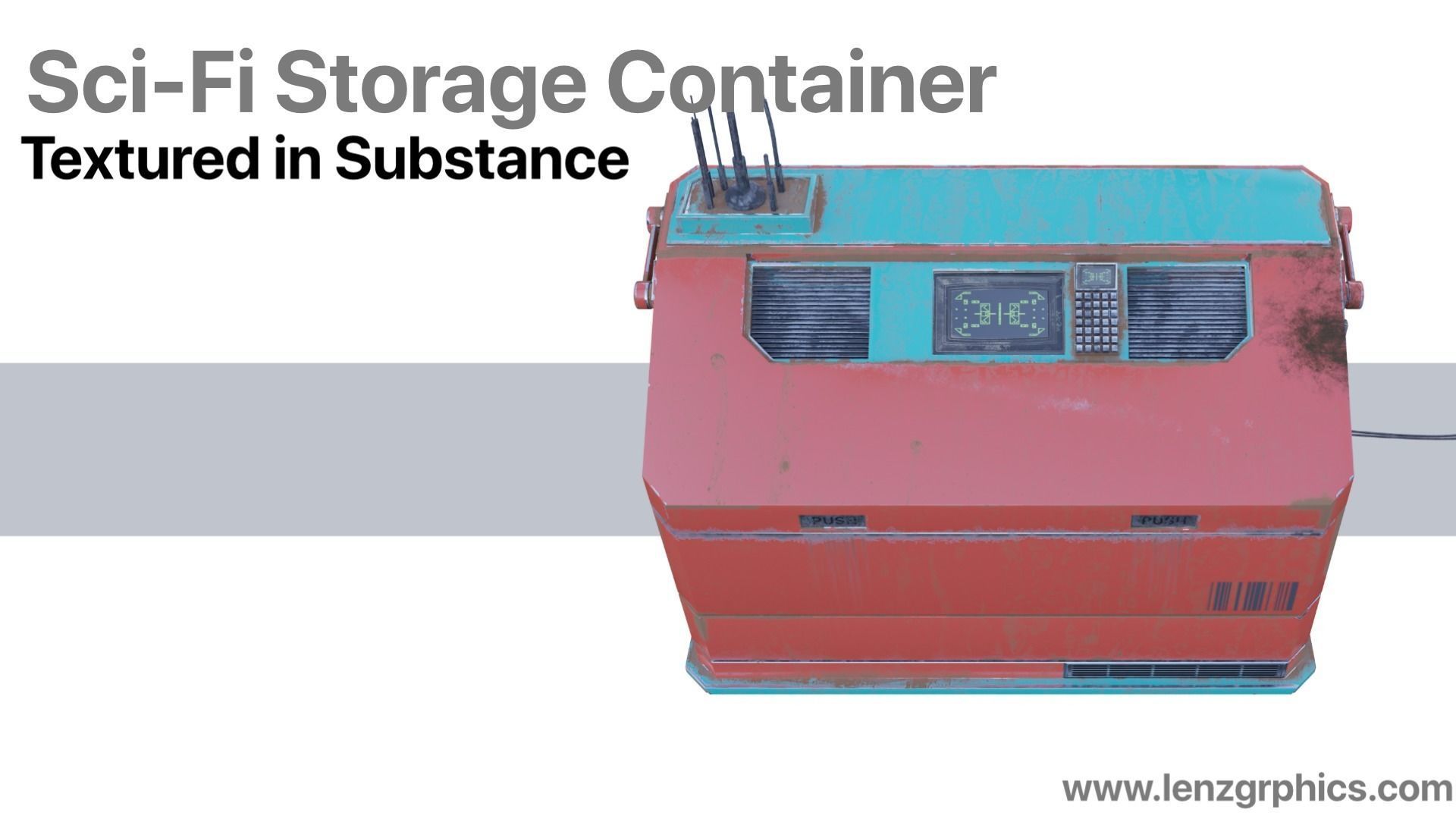 3D model Sci-Fi Storage Container VR / AR / low-poly | CGTrader