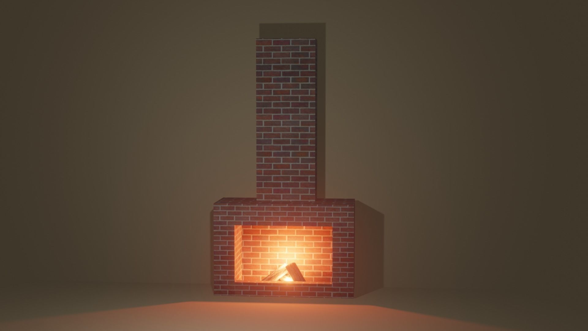 3d Model Fireplace Low Poly With Handle Vr Ar Low Poly Cgtrader