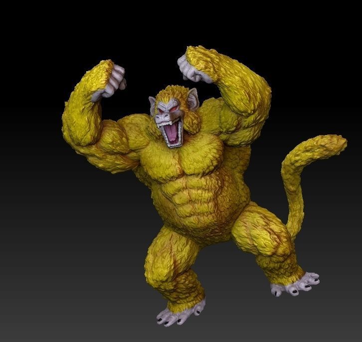 Golden Oozaru 3D model | CGTrader