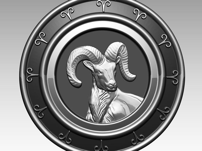 ZODIAC Aries 3D model 3D printable | CGTrader