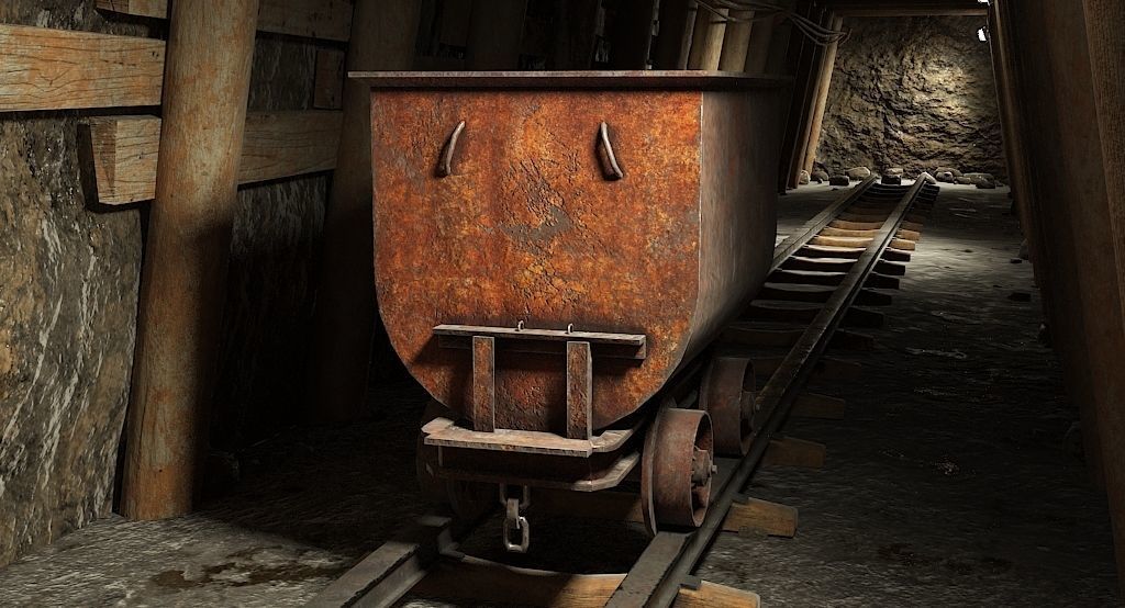 3D model Underground Coal Mine Tunnel VR / AR / low-poly | CGTrader