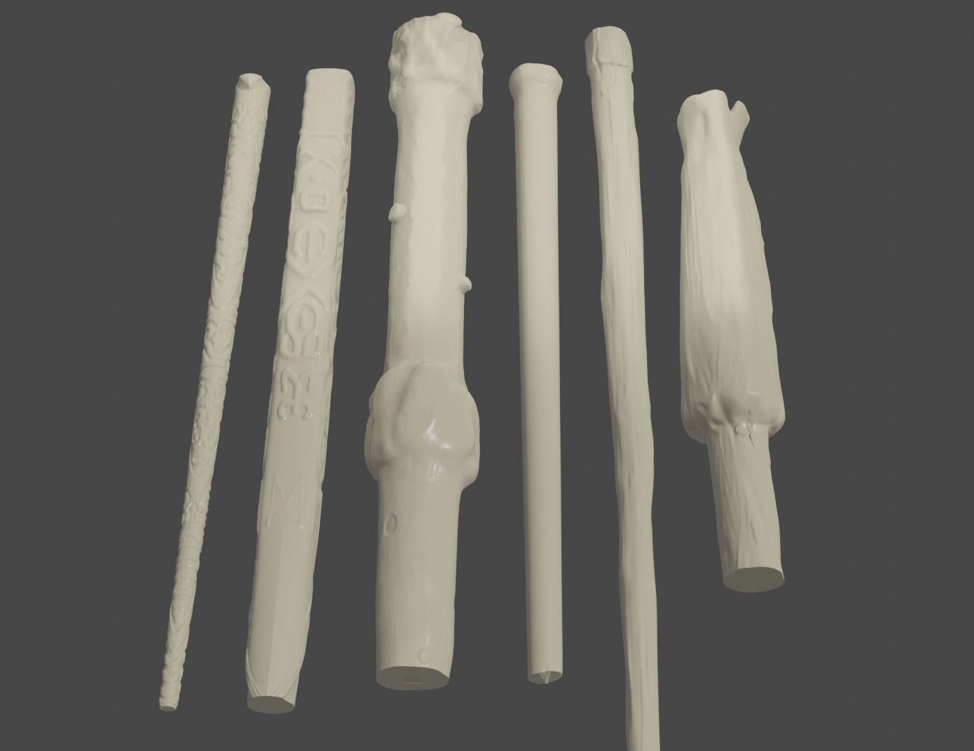 3D PRINTABLE HARRY POTTER STICKS free 3D model 3D printable | CGTrader