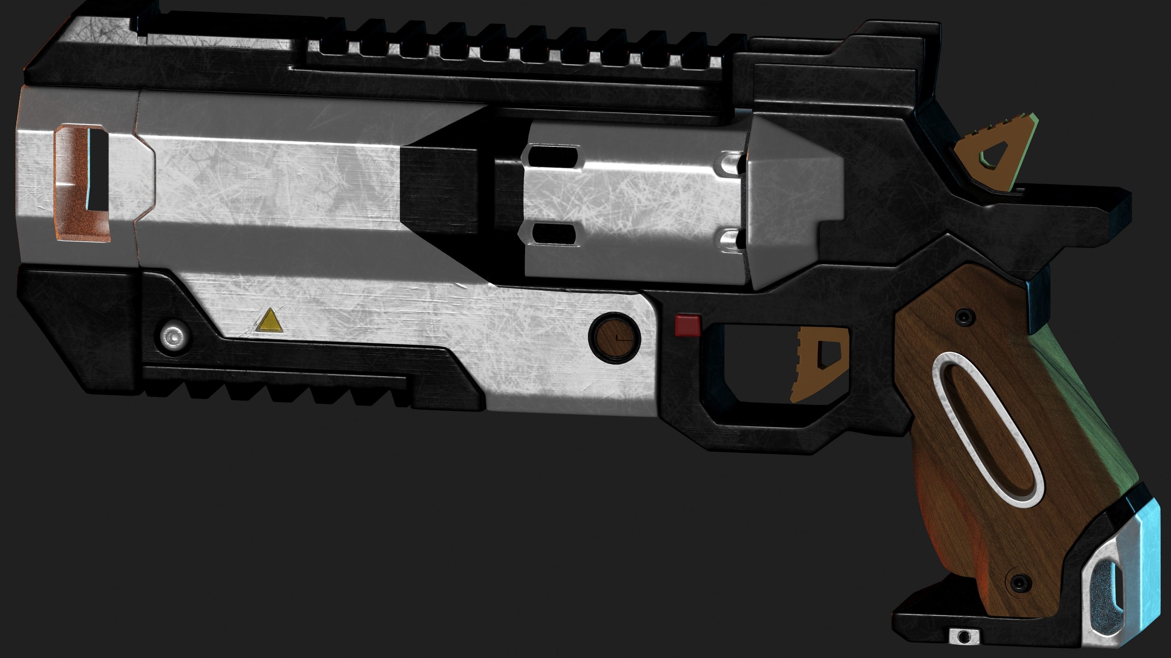 Wingman highpoly gun 3D model | CGTrader