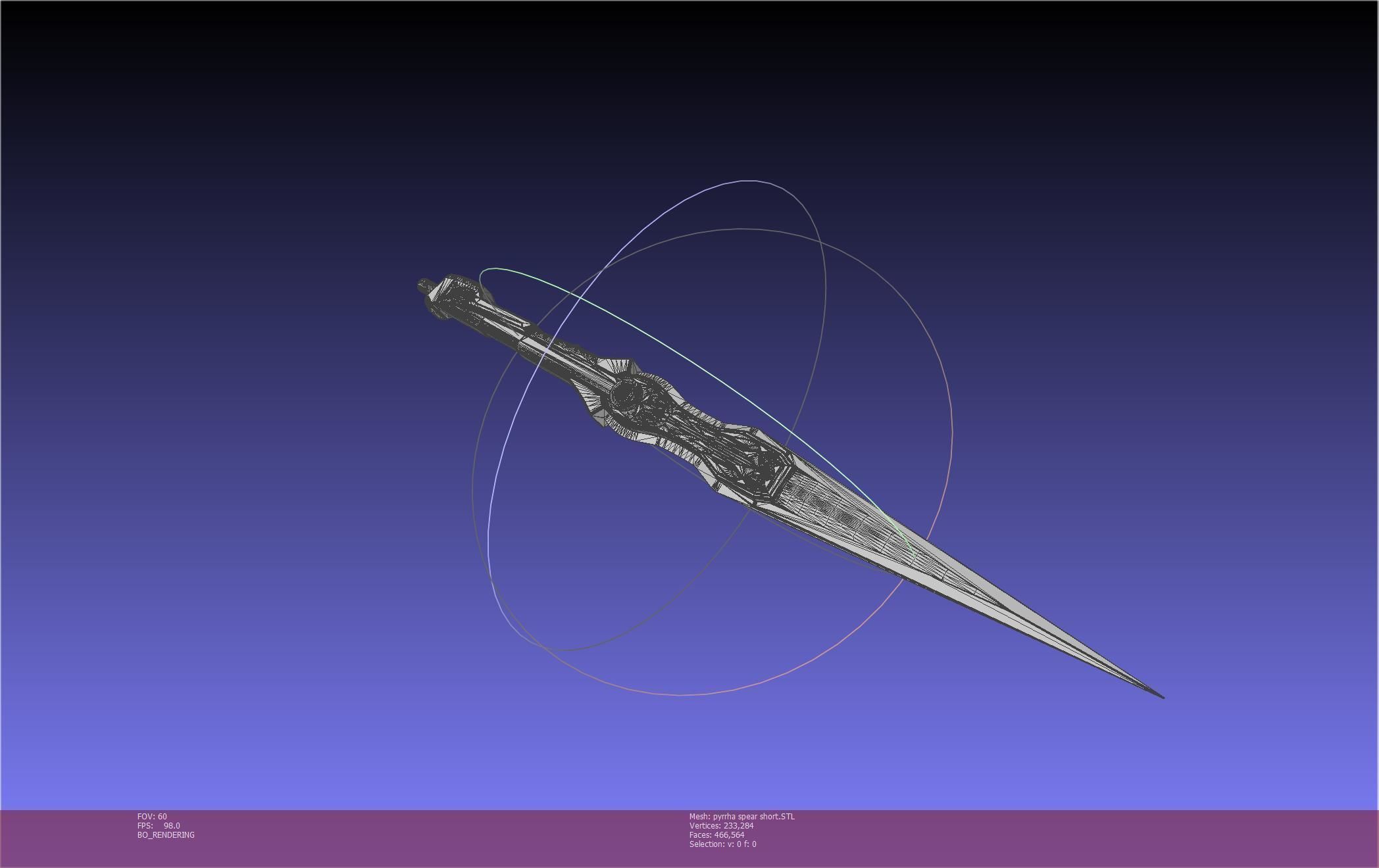 RWBY Pyrrha Nikos Spear Printable Assembly 3D model 3D printable | CGTrader
