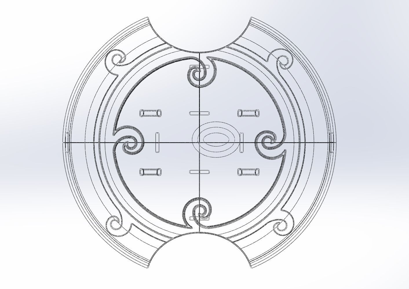 RWBY Pyrrha Nikos Shield Printable Assembly 3D model 3D printable ...