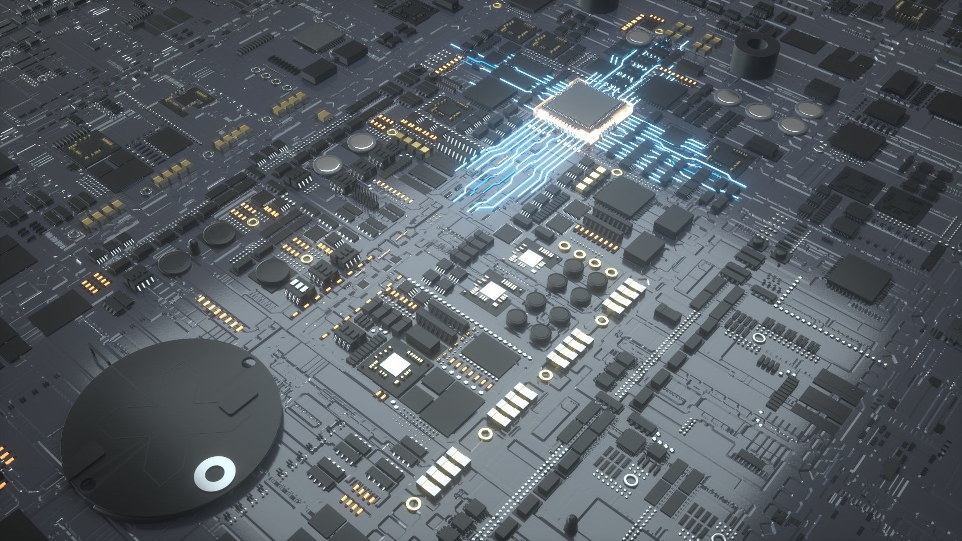 CPU motherboard 3D model | CGTrader