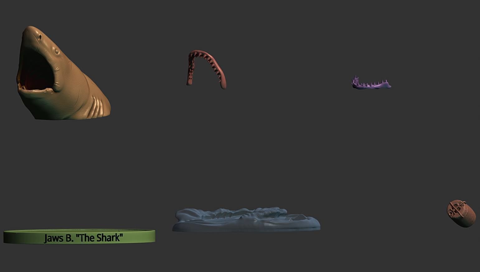 Jaws Bruce The Shark 3D model 3D printable | CGTrader