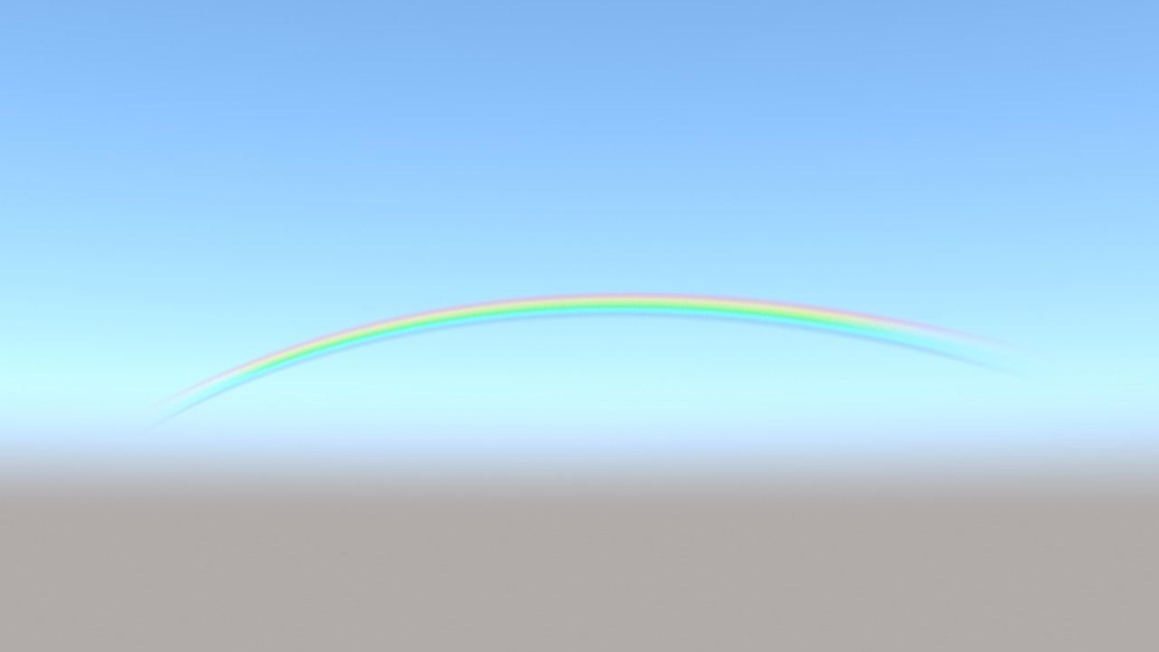 3D model rainbow in sky VR / AR / low-poly | CGTrader