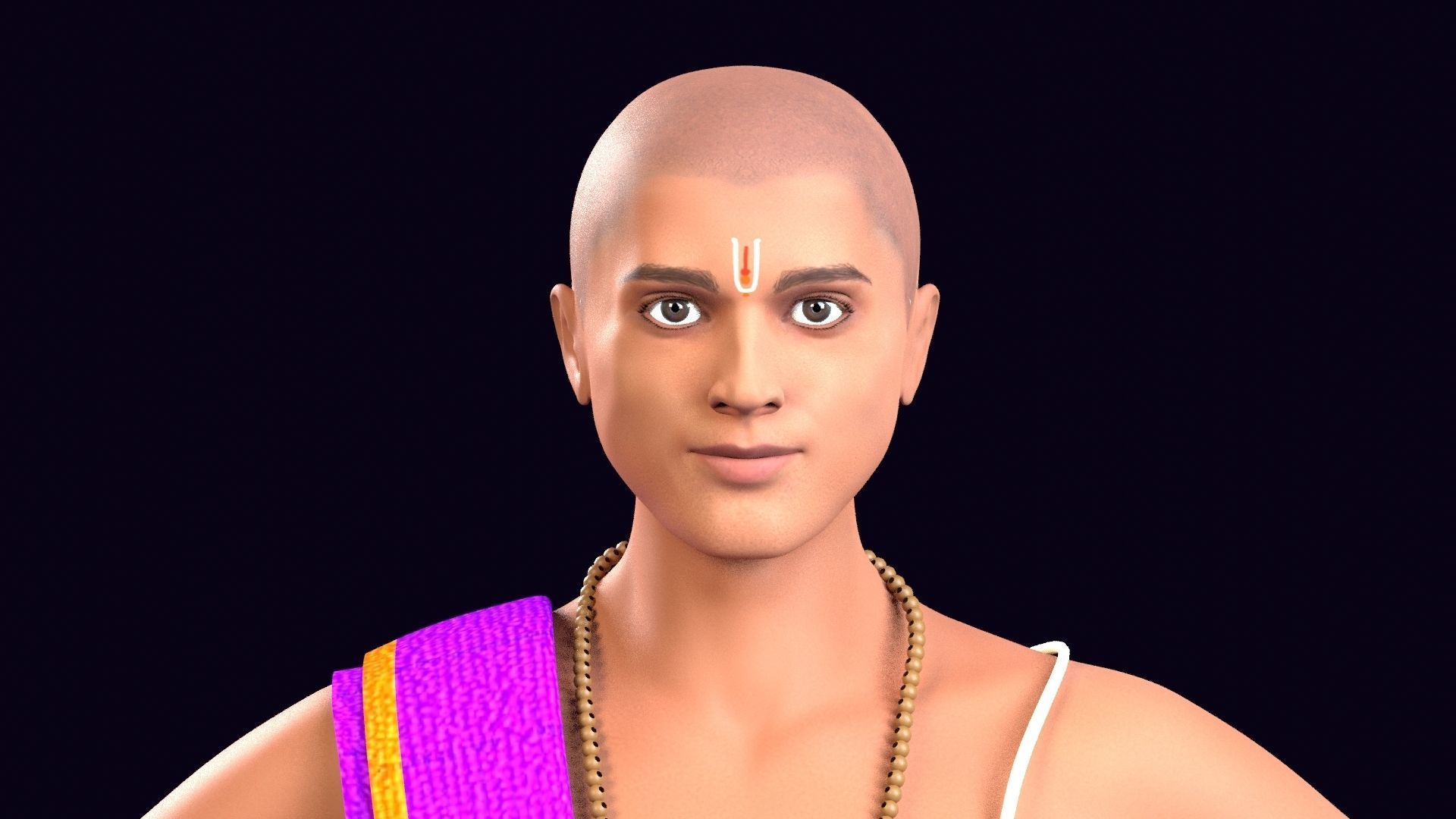 3D model Brahman Indian Character 3D model rigged | CGTrader