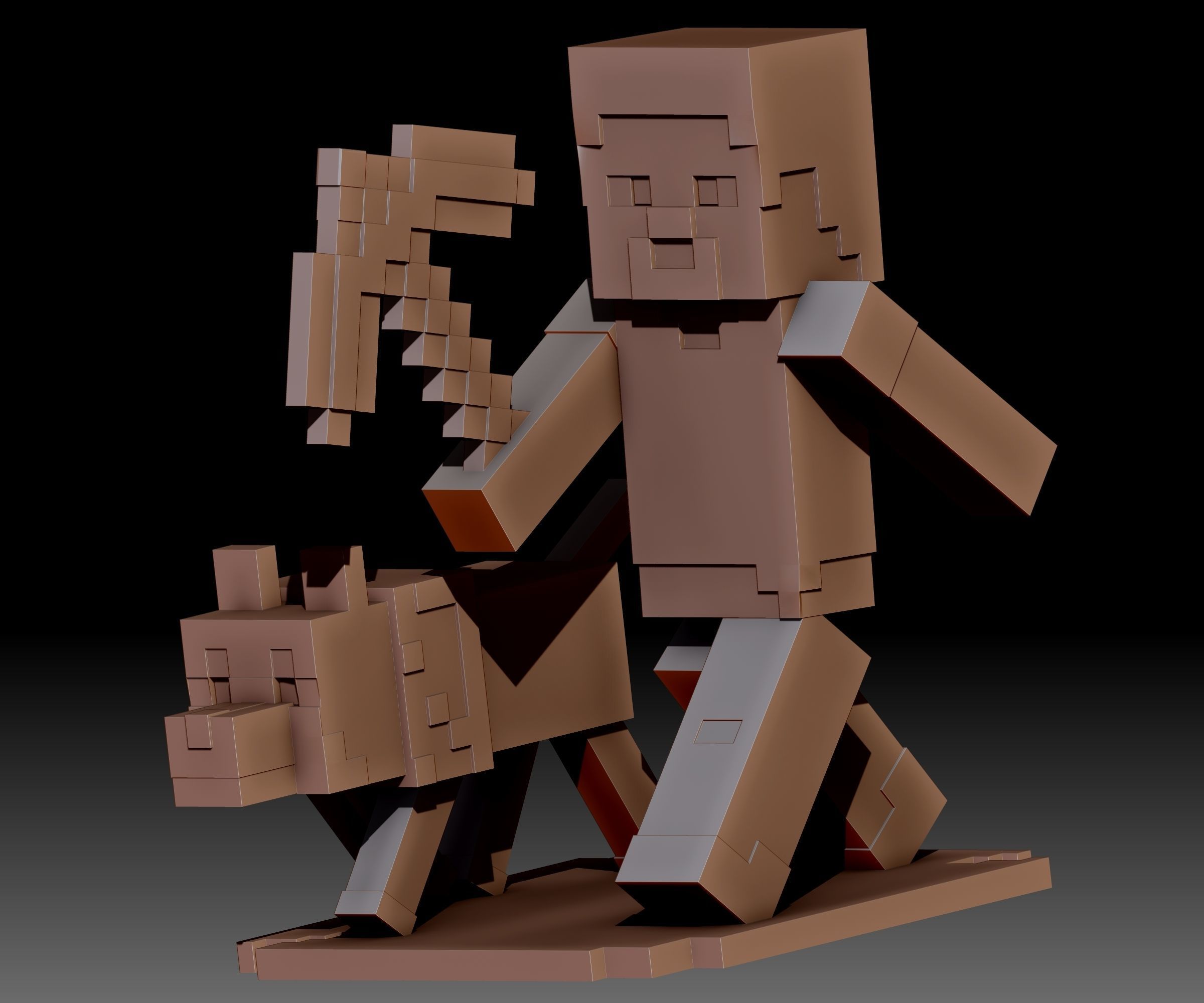 MineCraft 3d model STL file printable Mine Craft 3D model 3D printable ...