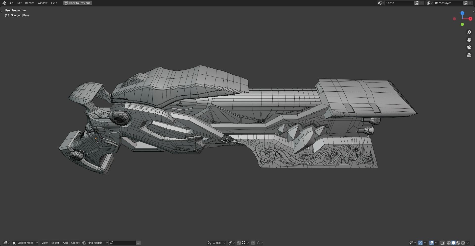 3D model Overwatch - Dracula Reaper Hellfire Shotgun model VR / AR ...