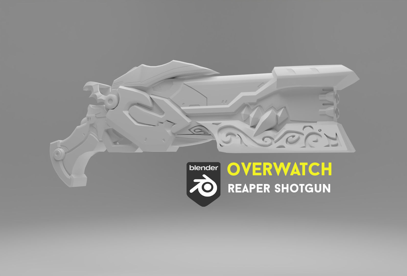 3D model Overwatch - Dracula Reaper Hellfire Shotgun model VR / AR ...