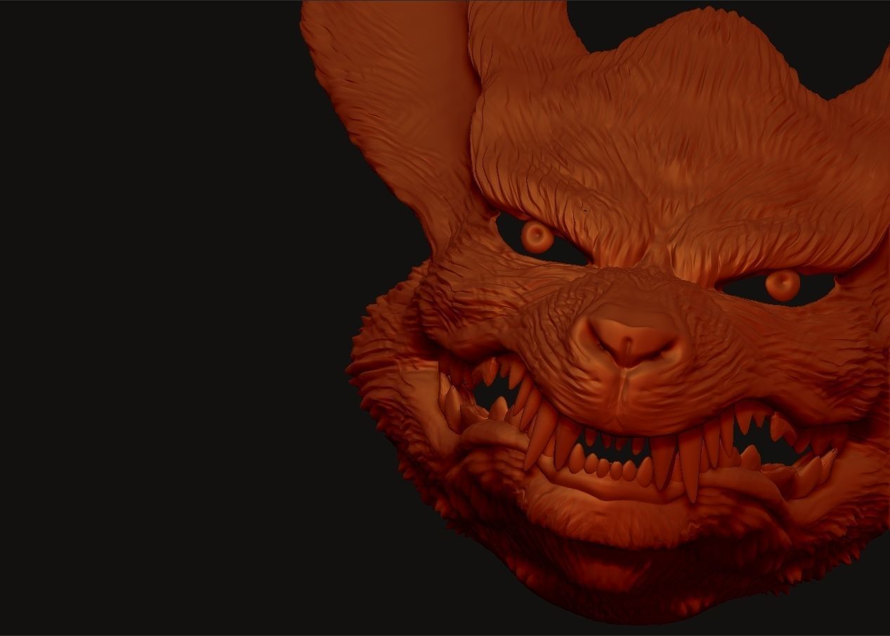 naruto nine-tailed demon fox kyuubi mask 3D model 3D printable | CGTrader