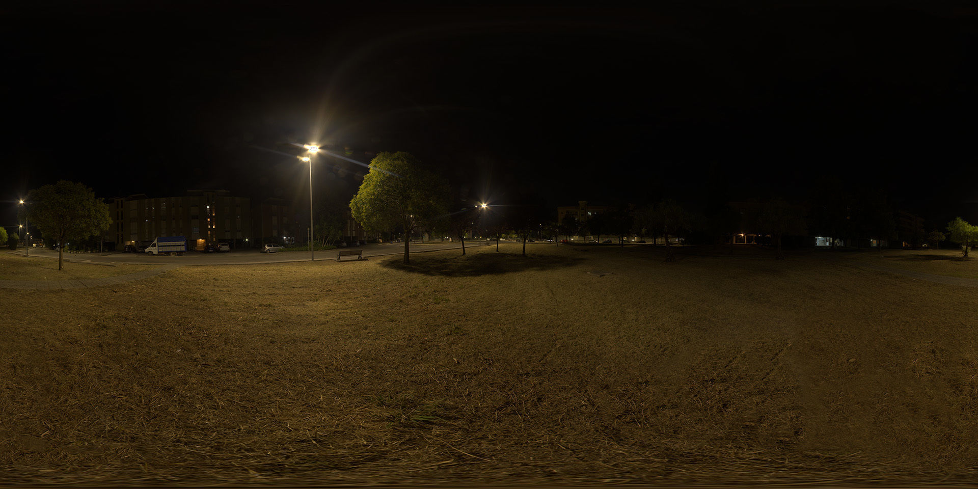 Hdri - Buildings Trees And Night Texture | CGTrader