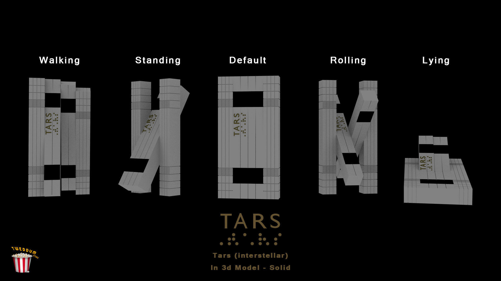 Tars Robot - Interstellar 3D model animated | CGTrader