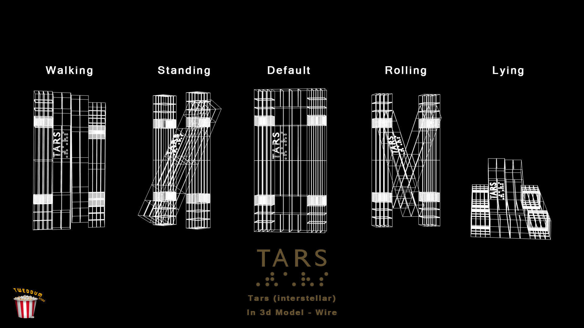 Tars Robot - Interstellar 3D model animated | CGTrader