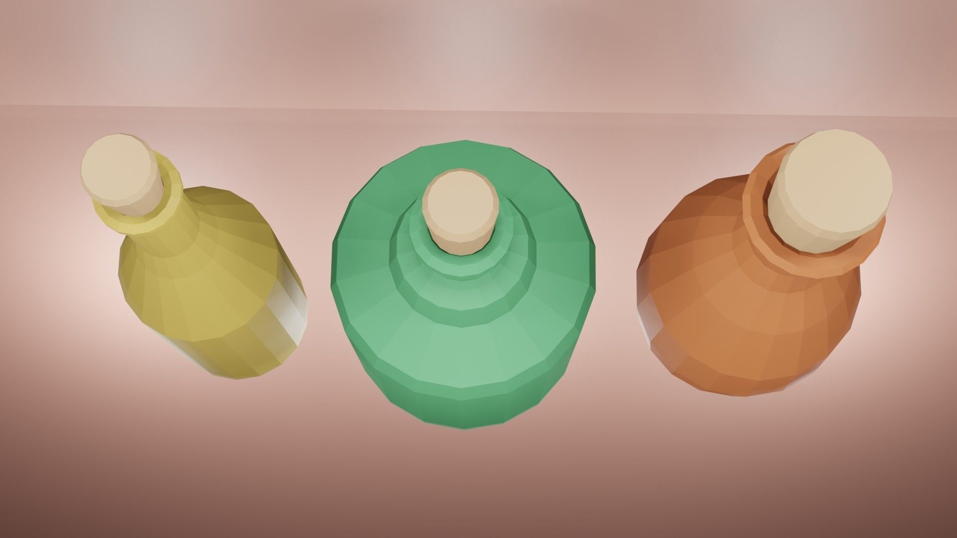 3D model Low poly potion bottle 4 VR / AR / low-poly | CGTrader