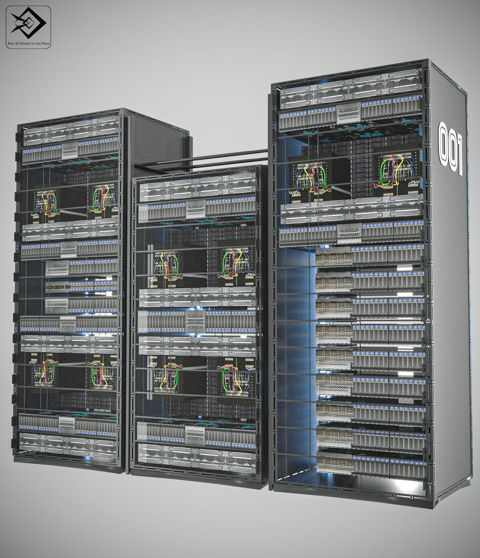 server rack 3D model | CGTrader