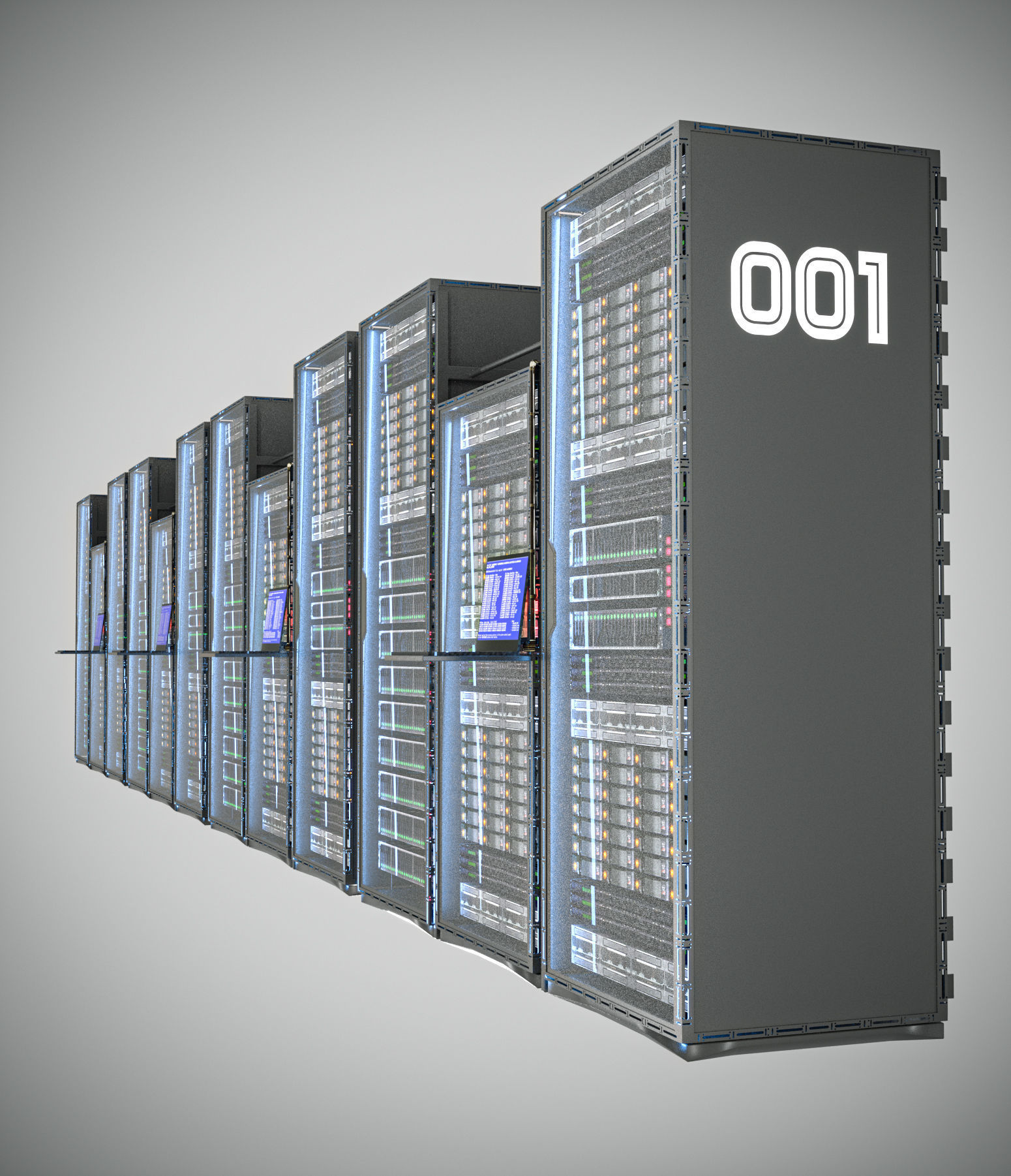 server rack 3D model | CGTrader