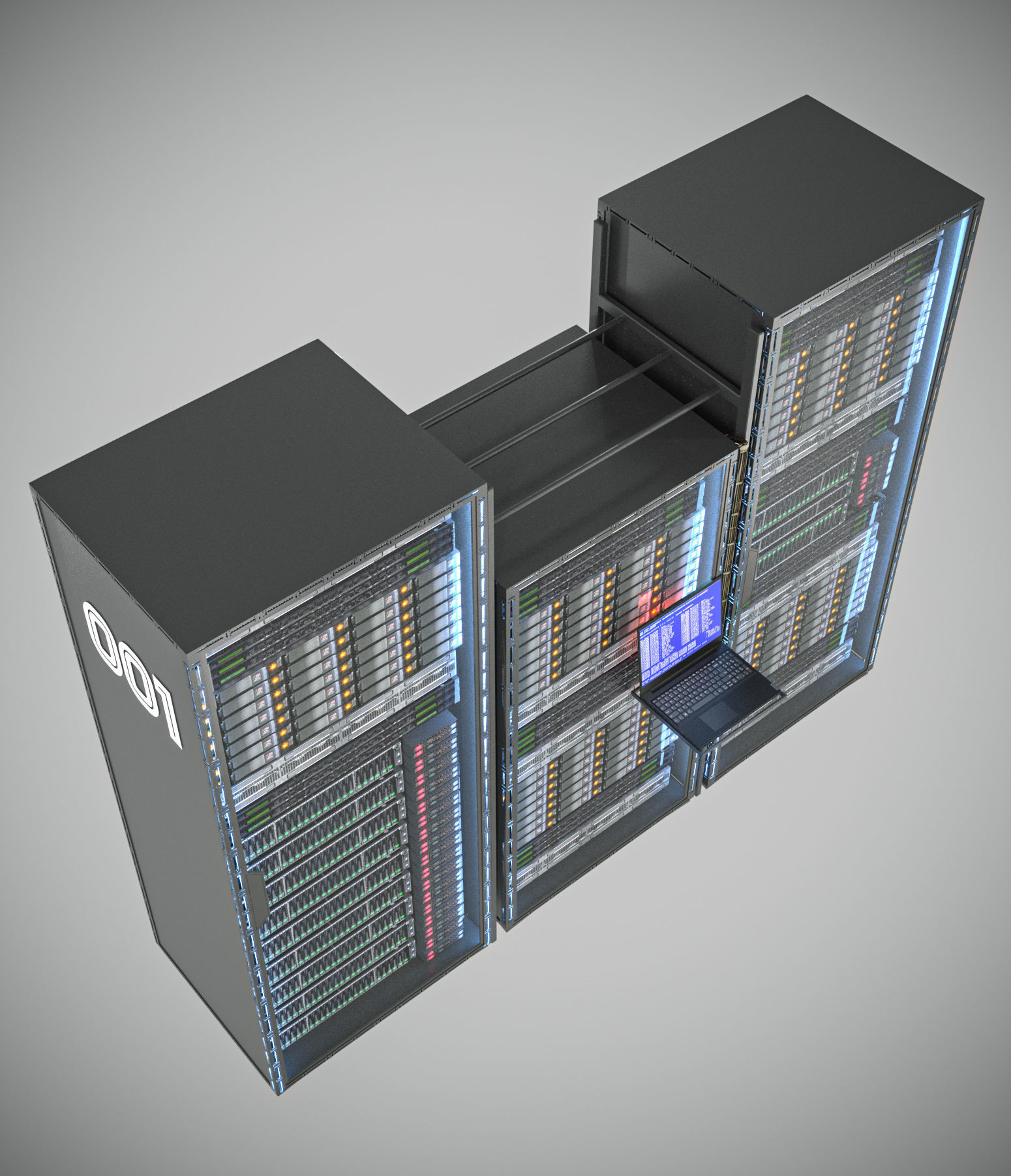 server rack 3D model | CGTrader