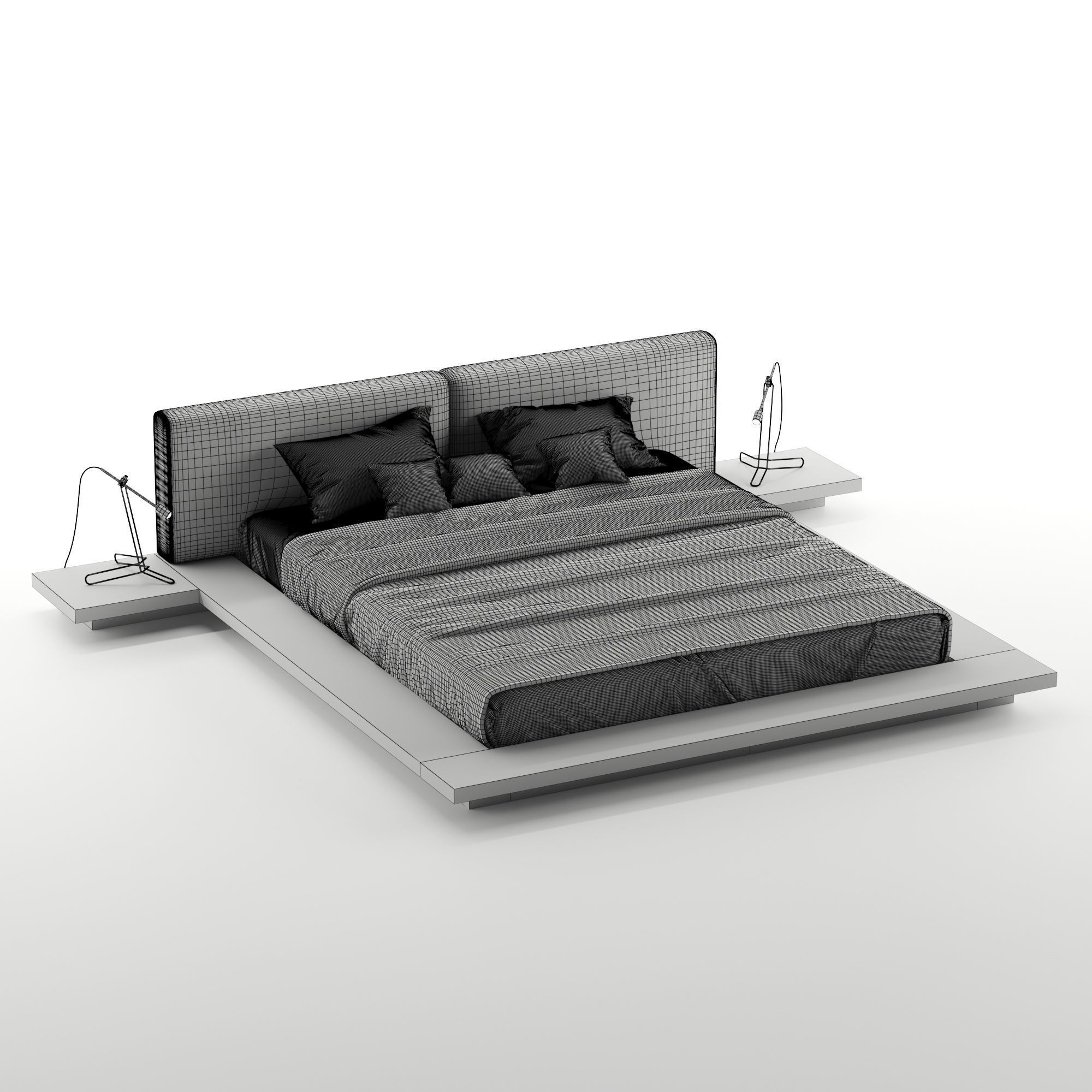 Modloft worth bed 3D model | CGTrader