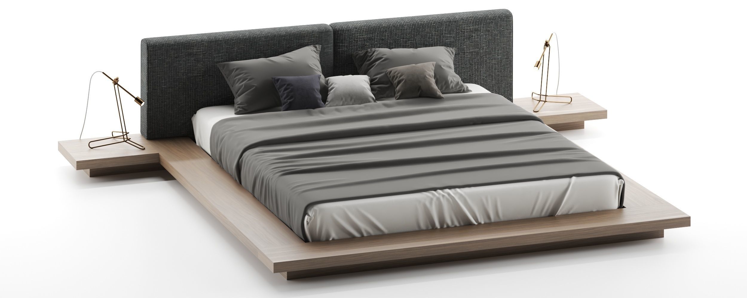 Modloft worth bed 3D model | CGTrader