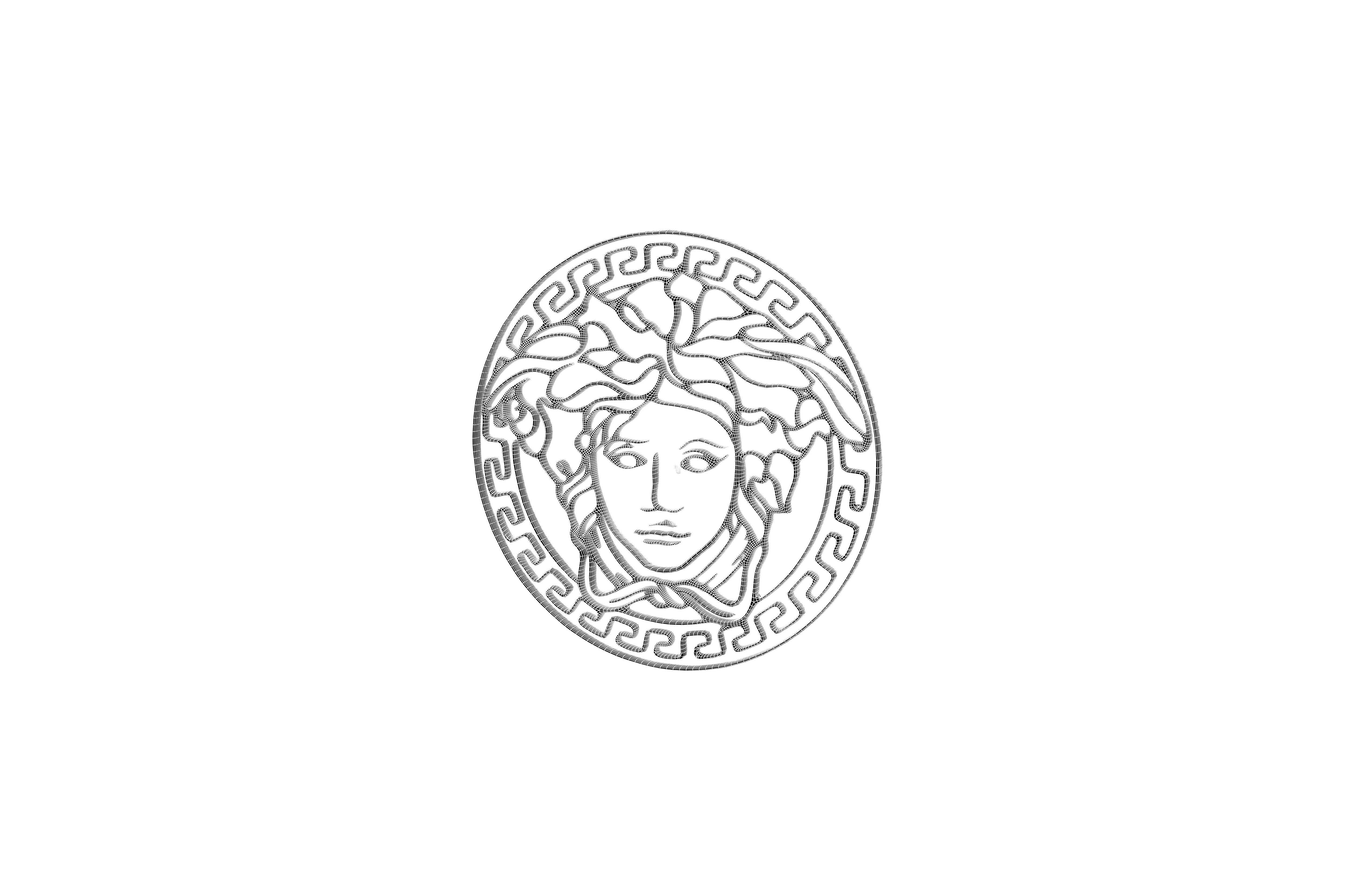 Gianni Versace Logo v1 001 free 3D model | CGTrader