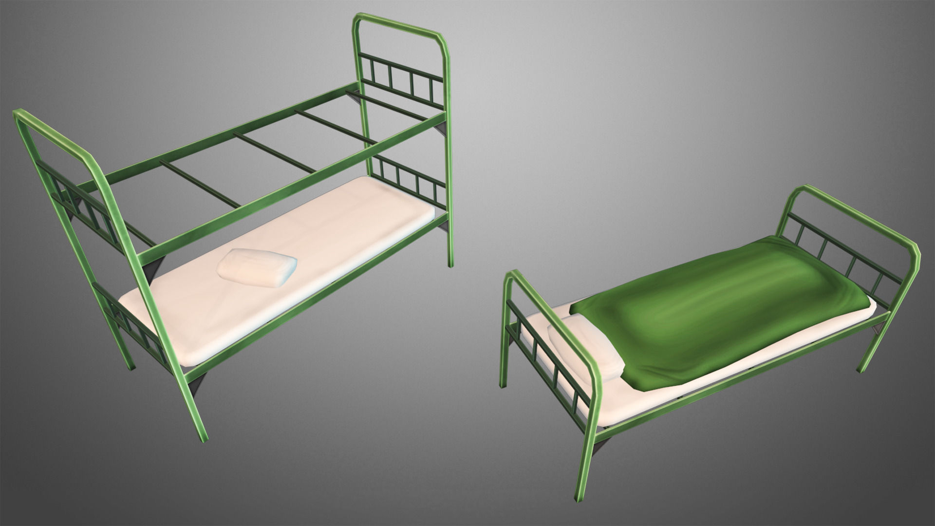 3D model Military Beds VR / AR / low-poly | CGTrader