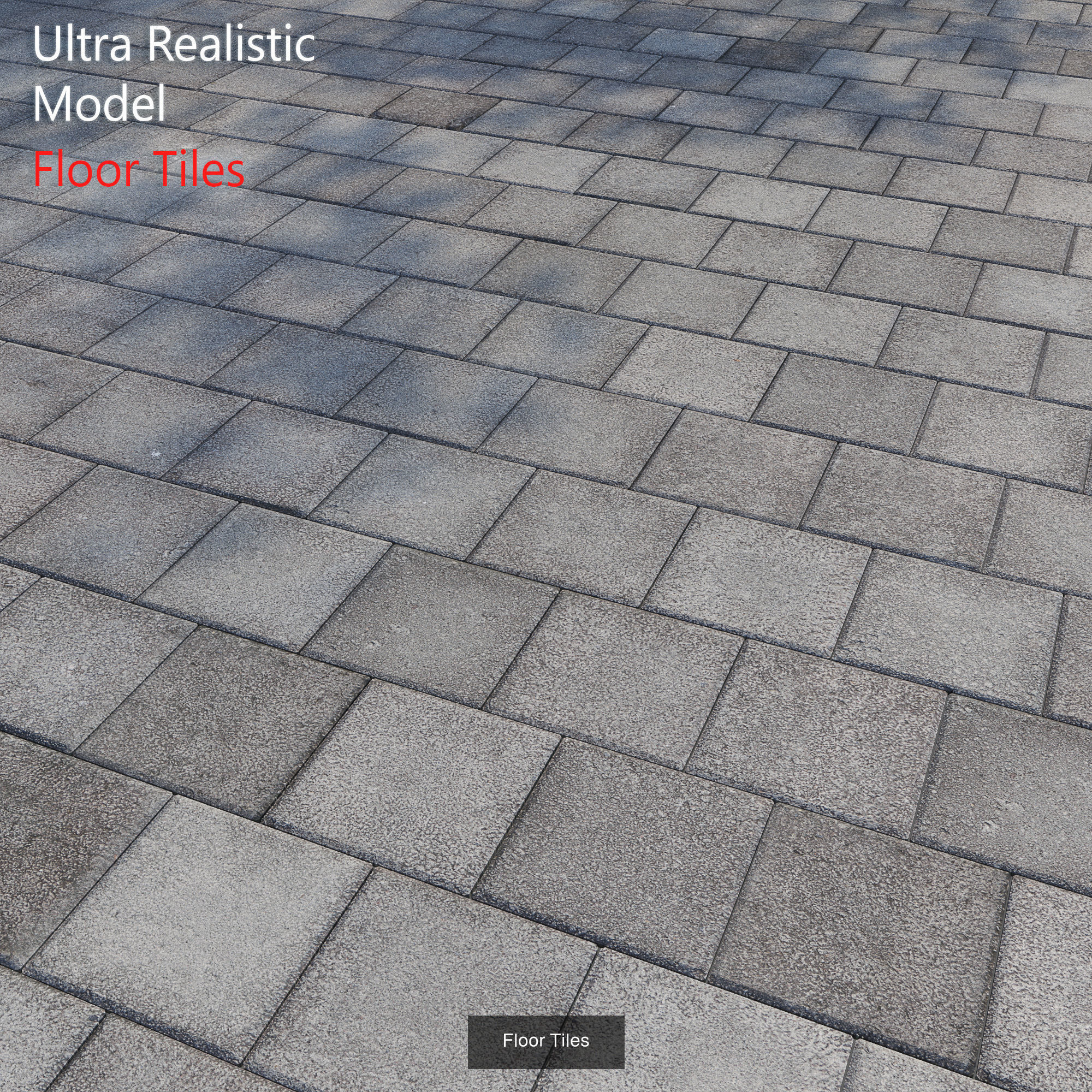 3D Model Collection Ultra realistic Pack Floor Tiles VR / AR / low-poly ...