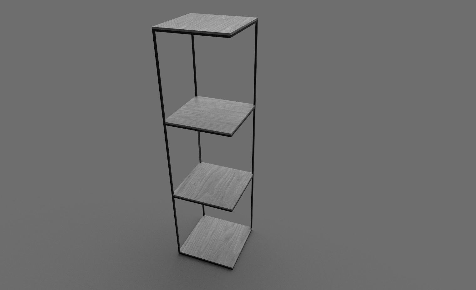 3D model MInimalistic Shelf VR / AR / low-poly | CGTrader