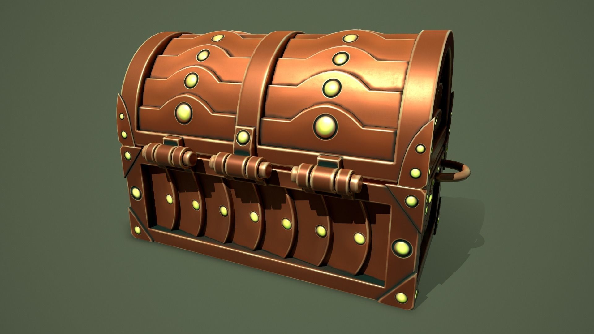 3D model Bronze Chest VR / AR / low-poly | CGTrader