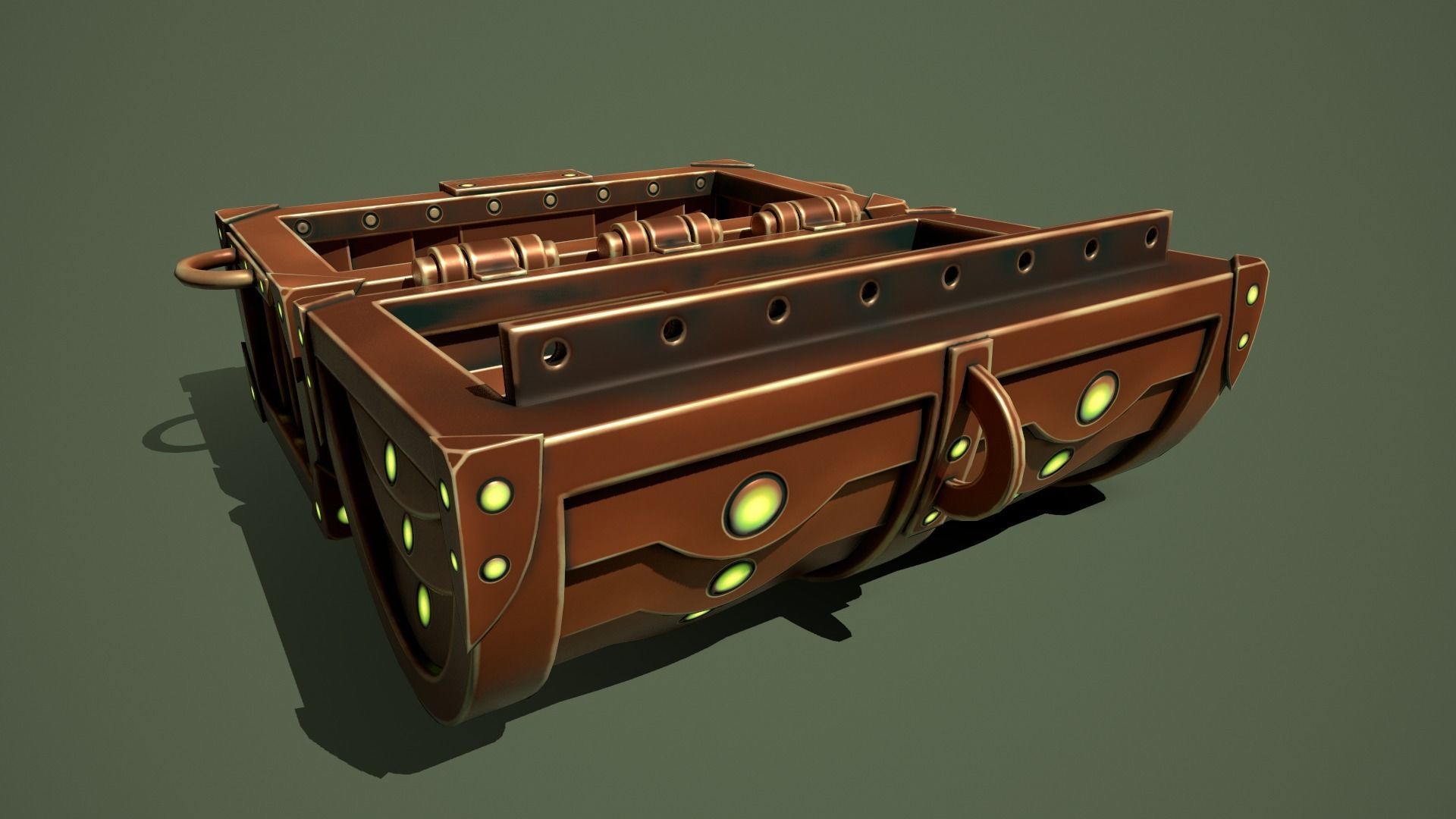 3D model Bronze Chest VR / AR / low-poly | CGTrader