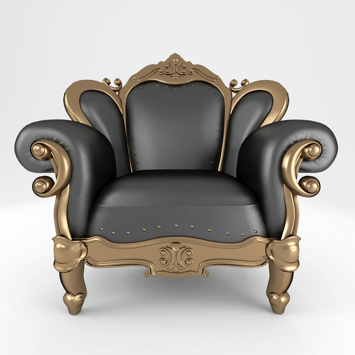 Luxury Armchair 158 3D model | CGTrader
