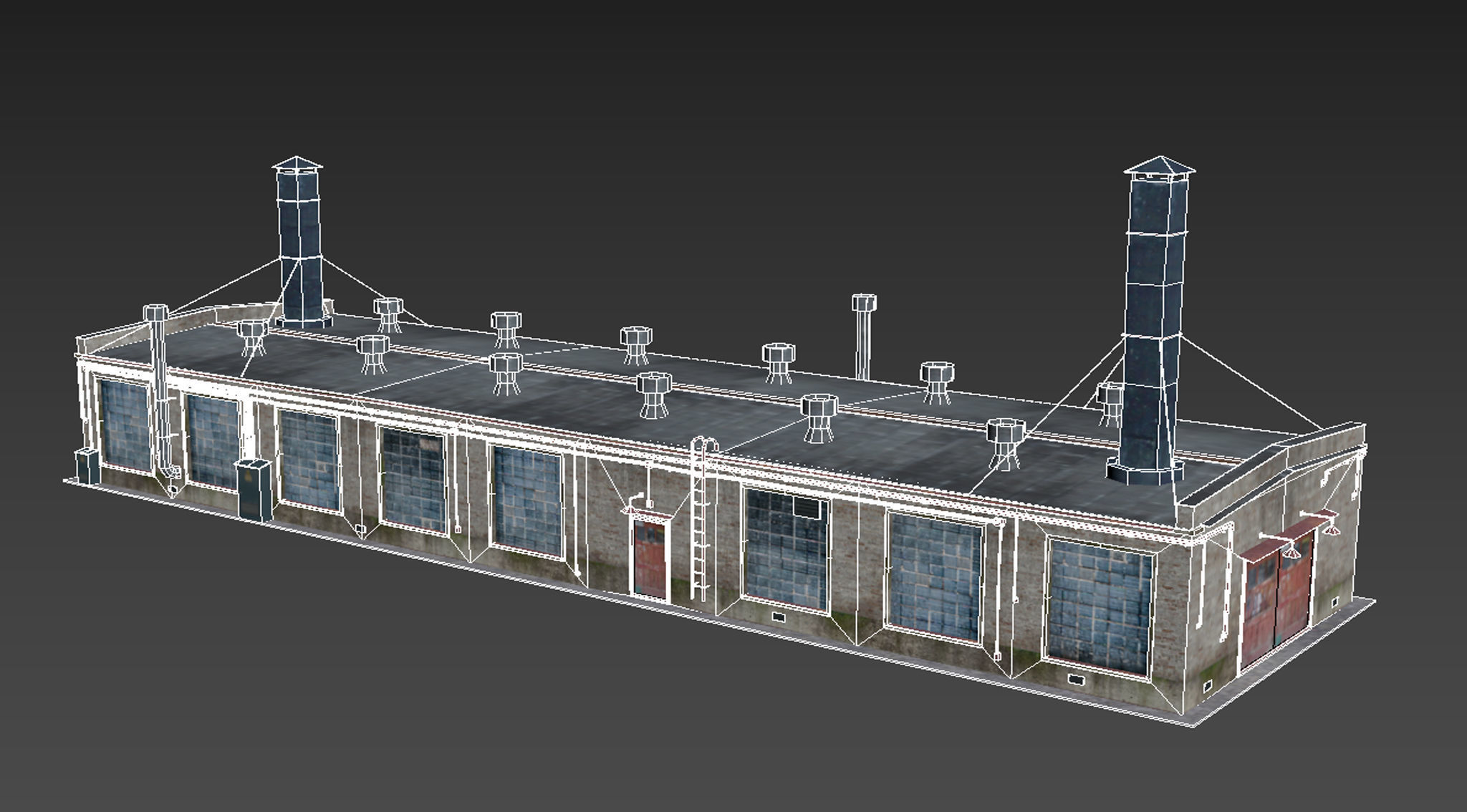 3D model Old boiler house building VR / AR / low-poly | CGTrader