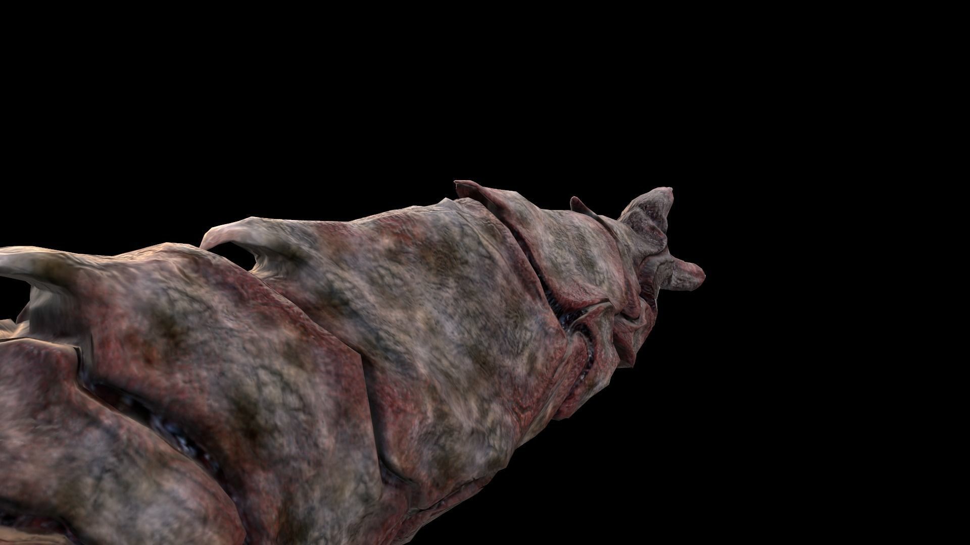 3D model Dhole - Lovecraft Worm Monster VR / AR / low-poly | CGTrader