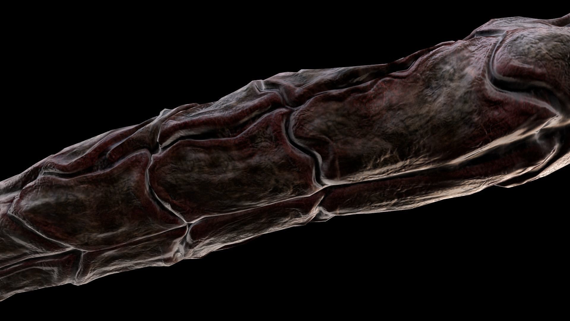 3D model Dhole - Lovecraft Worm Monster VR / AR / low-poly | CGTrader