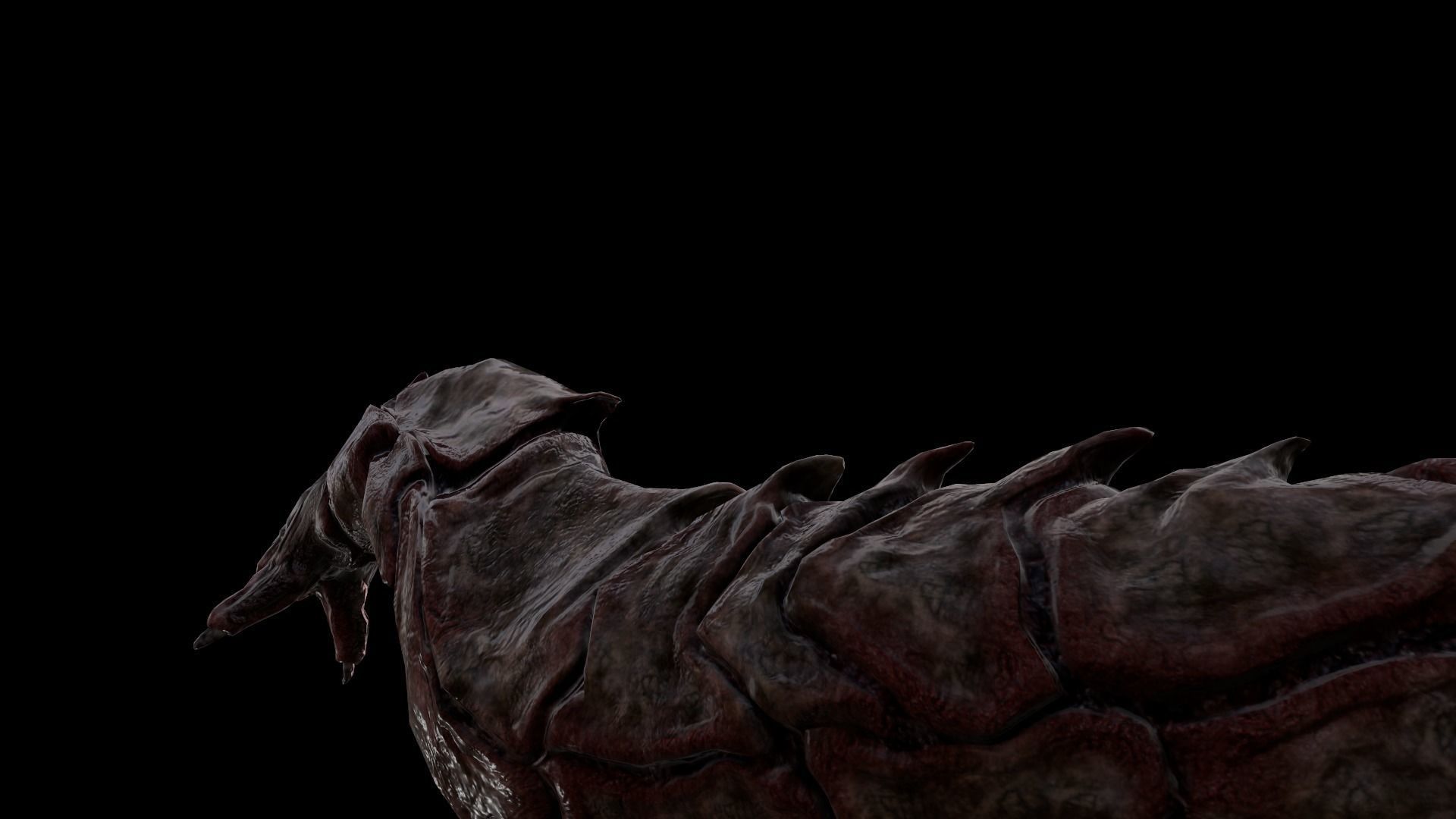 3D model Dhole - Lovecraft Worm Monster VR / AR / low-poly | CGTrader