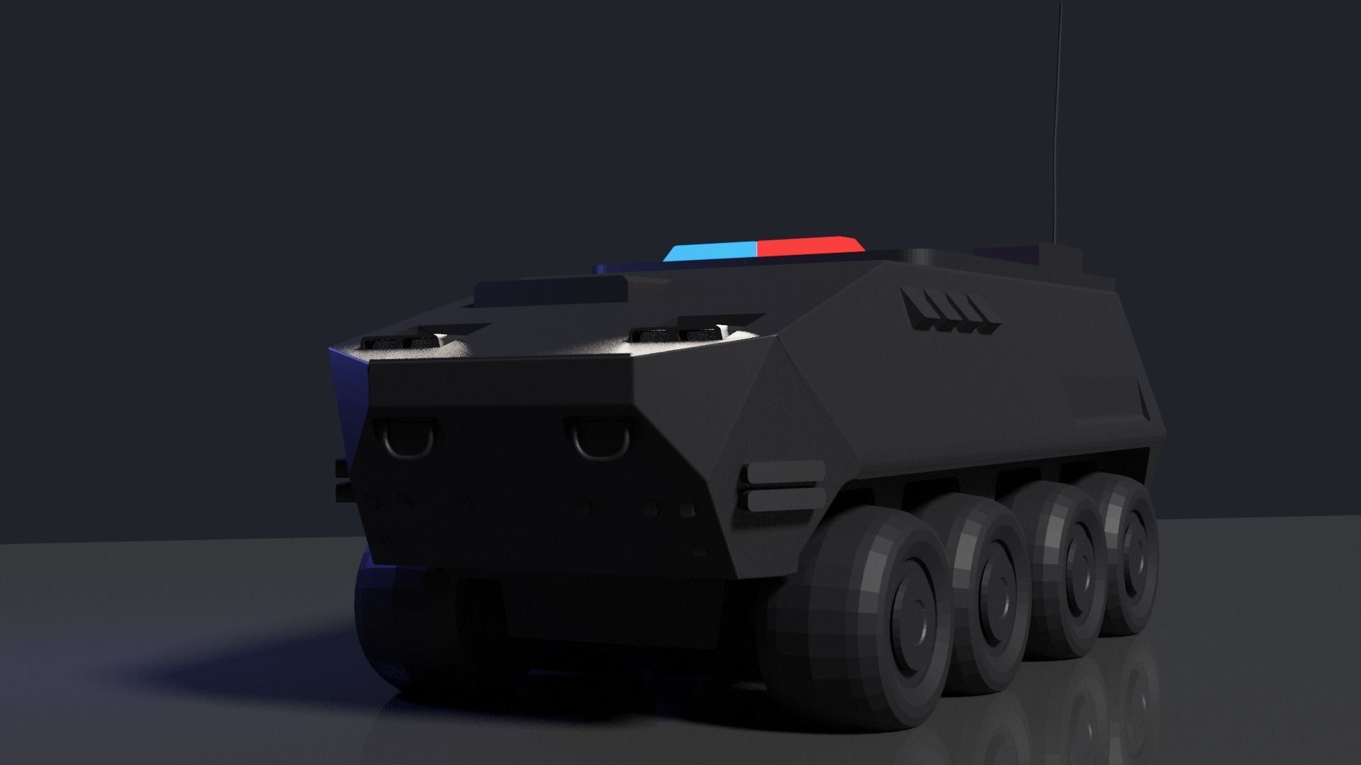 Police armored van 3D model | CGTrader
